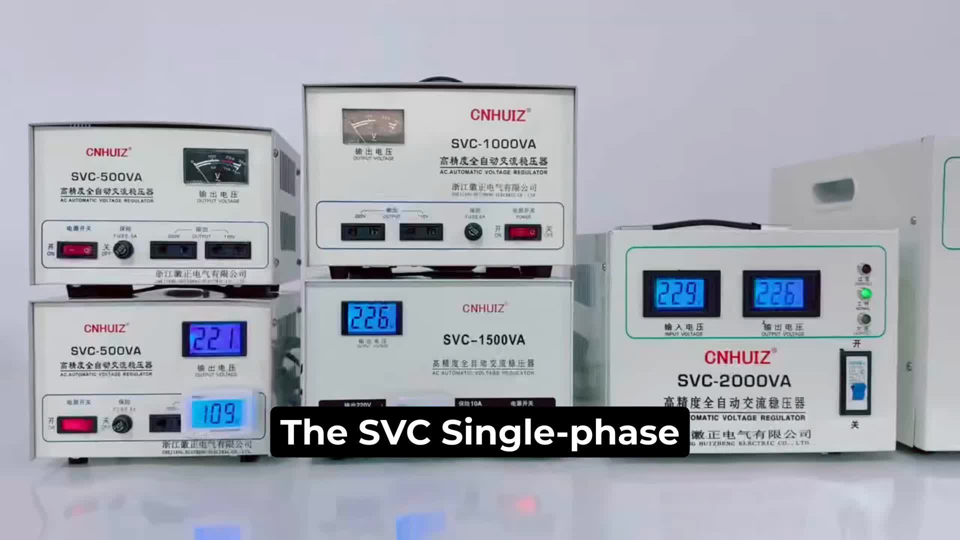 SVC-5000VA Single-phase AC Automatic Voltage Stabilizer 220V Voltage ...