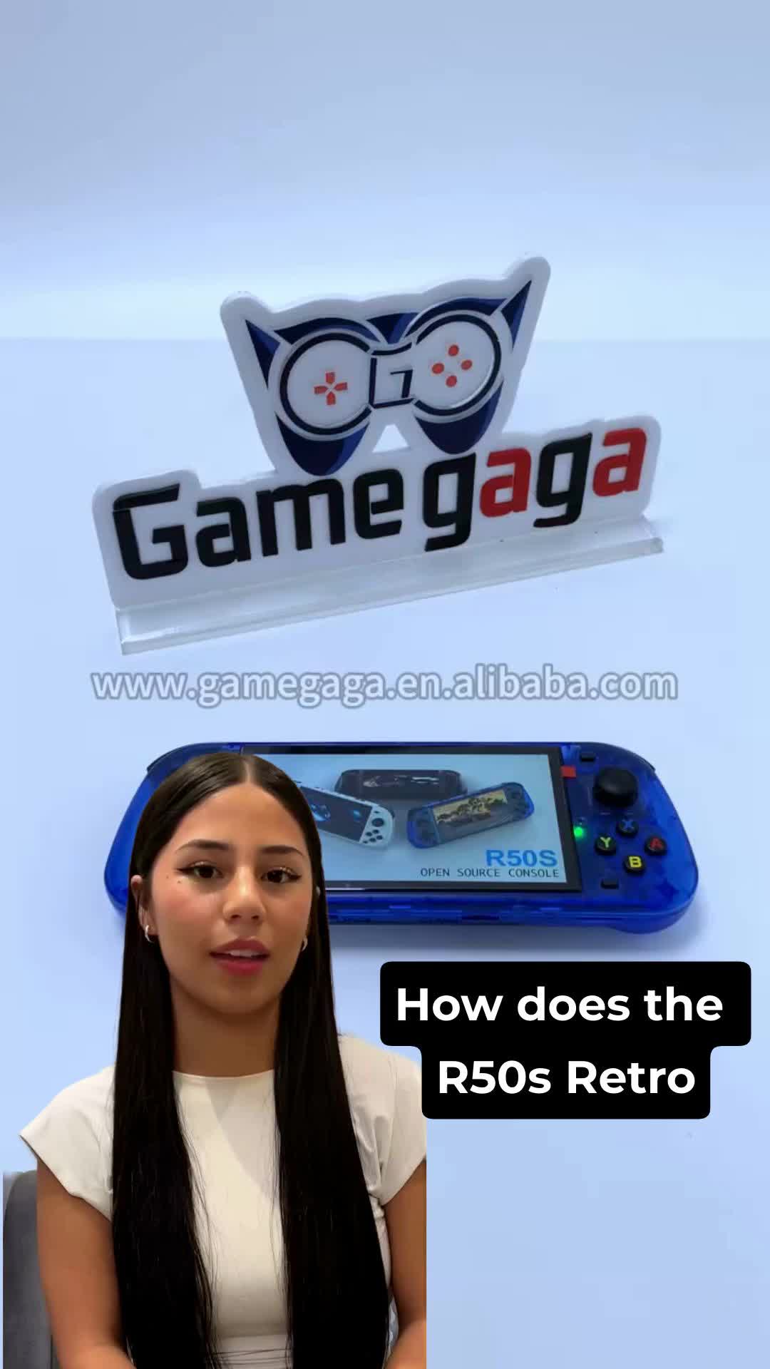 R50S Retro Handheld Video Game Console - 5.1 Inch IPS Screen