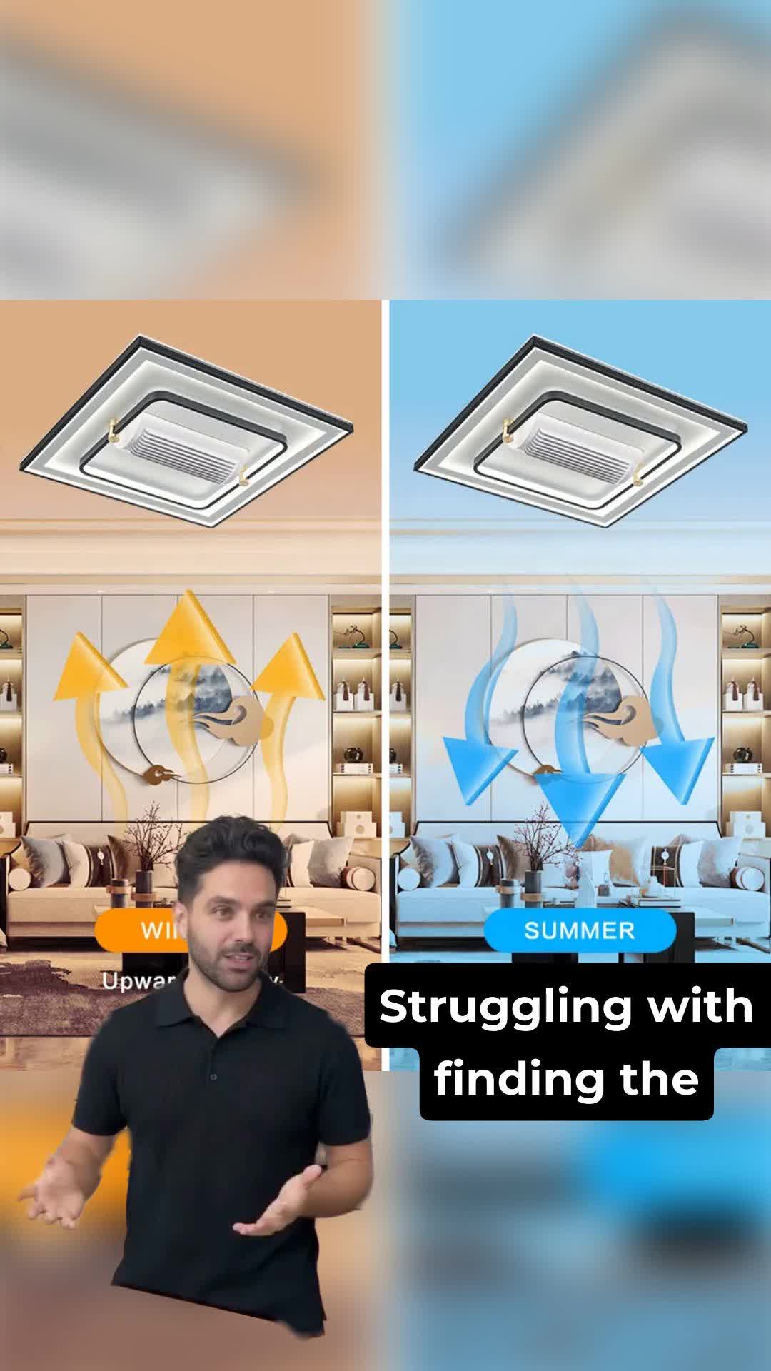 Wholesale Popular Hidden Fan Ceiling Light - Bladeless