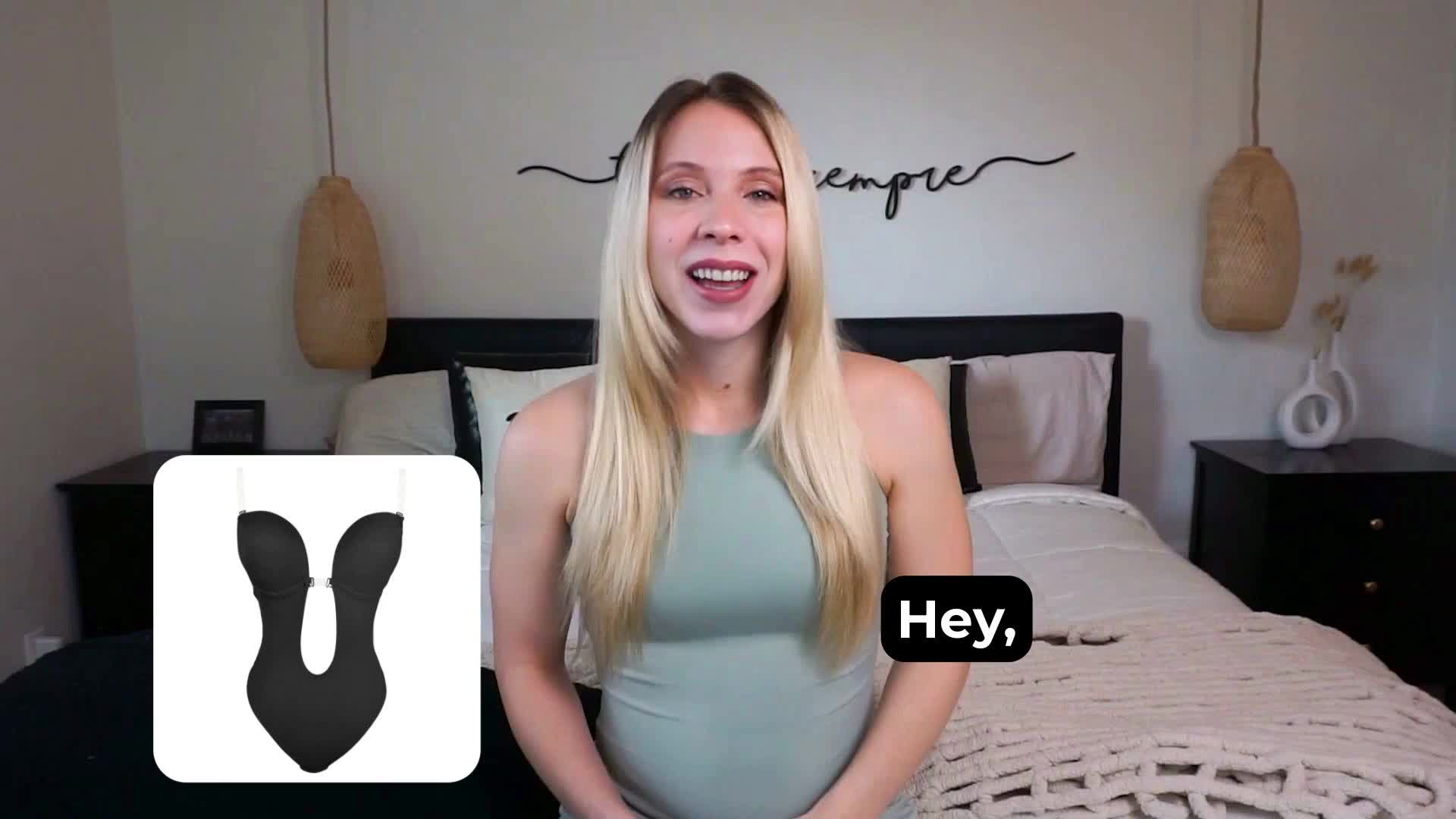 Sexy Straps Breasted Shapewear Bodysuit for Women